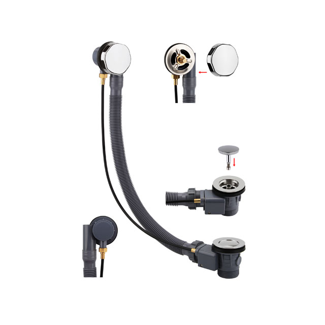 Modern Pop-up Chrome Bath Waste