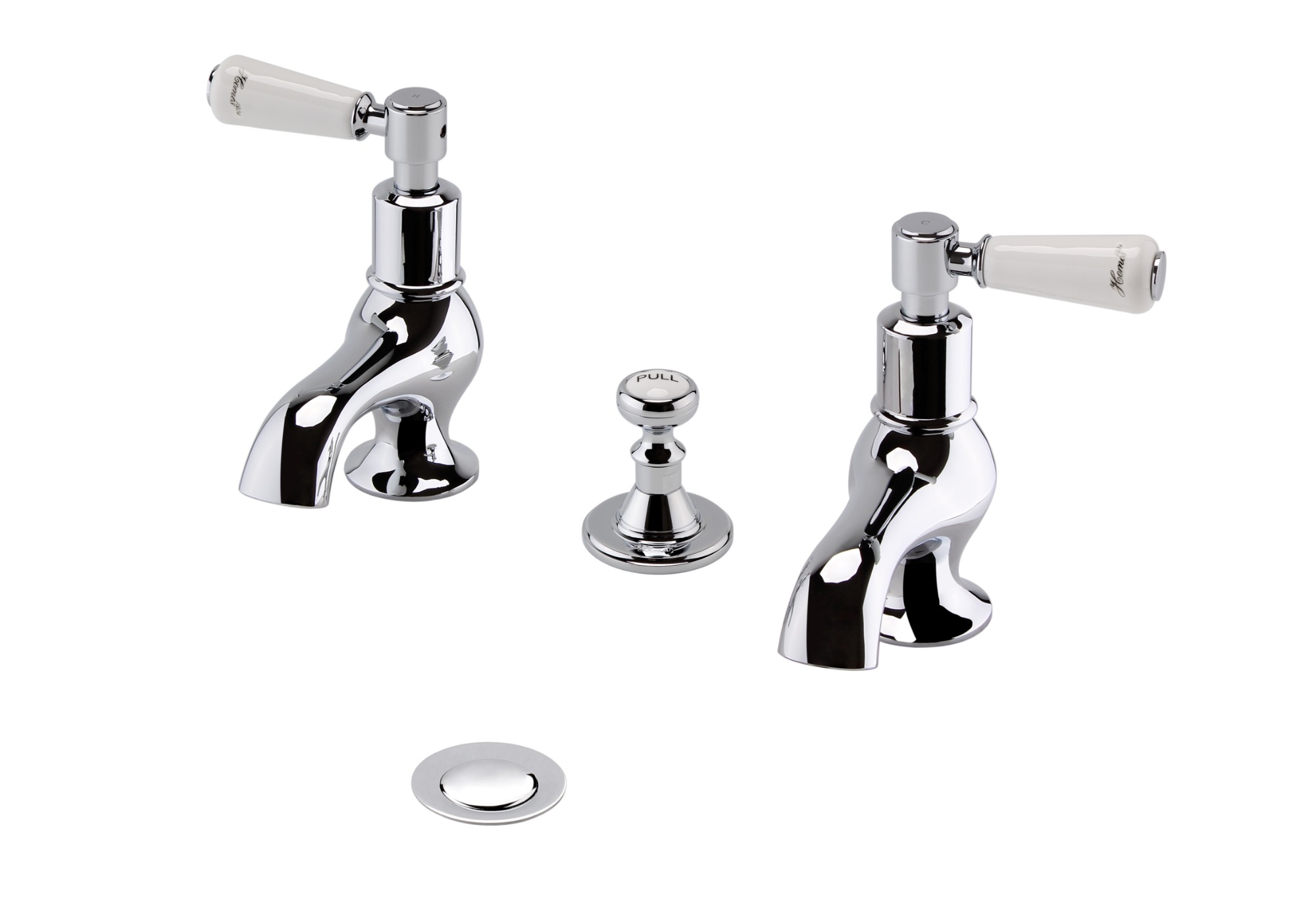 New Traditional G1/2 Pair Whole Brass Basin tap with modern lever ...