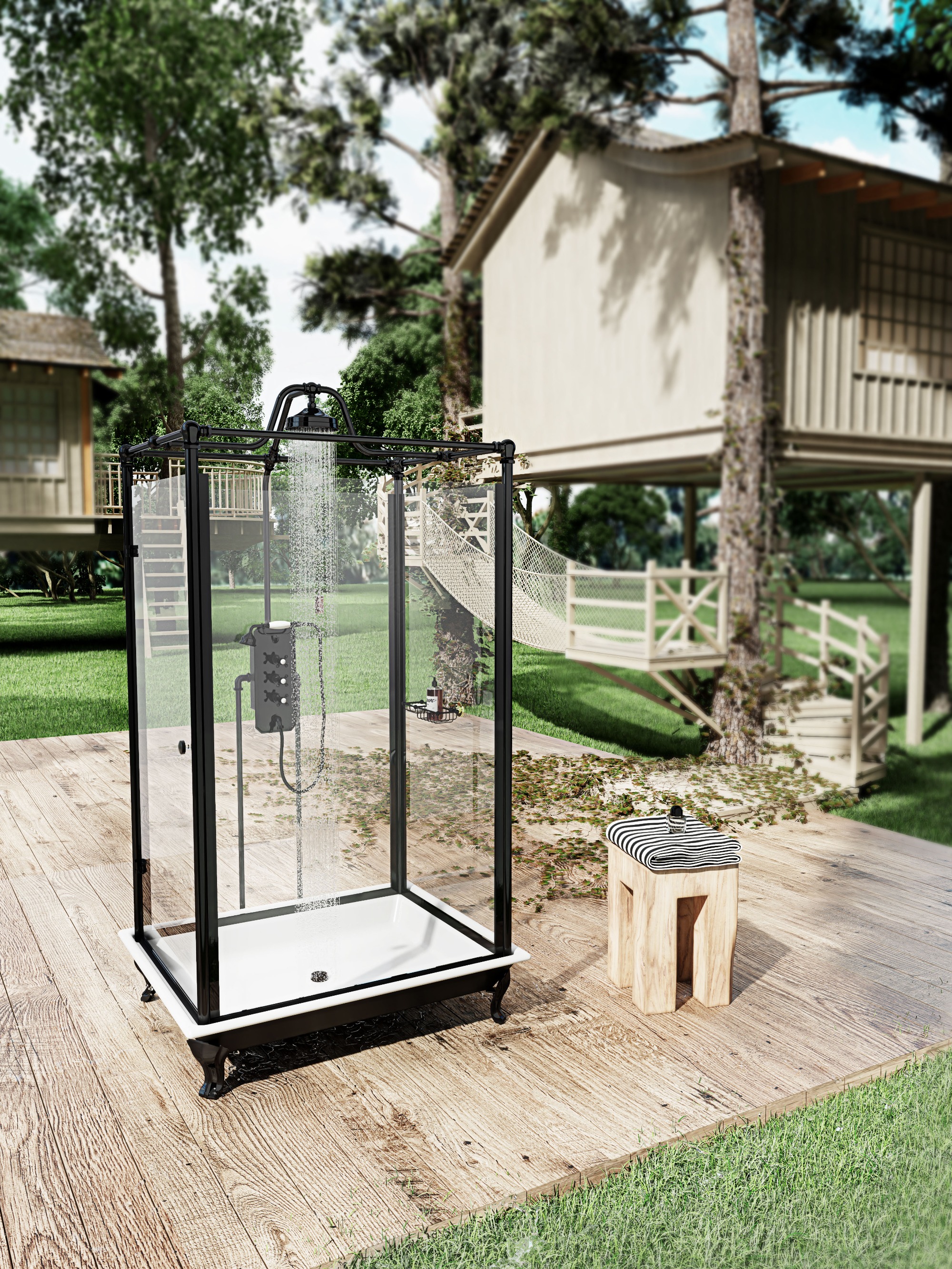 FREESTANDING SHOWER+Thermostatic shower kit