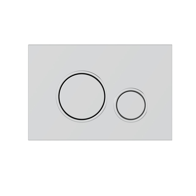 Universal dual functional round button flush plates for any wall hung ...