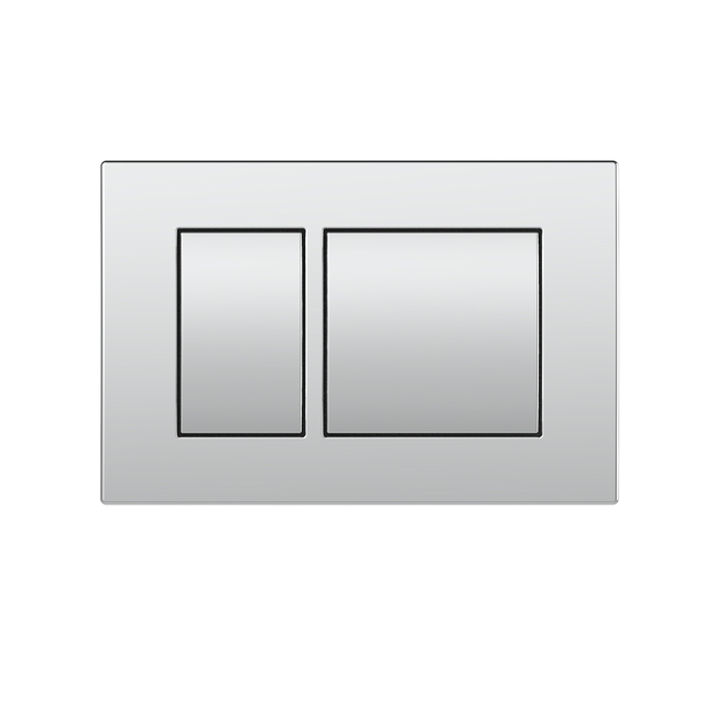 Universal dual functional square button flush plates for any wall hung ...